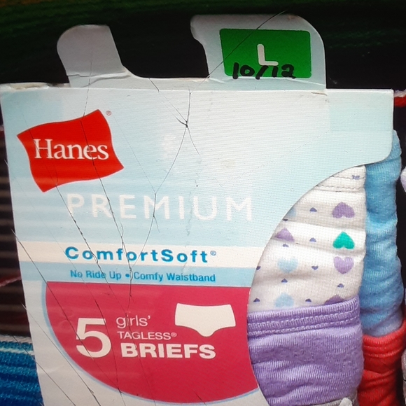 Hanes | Accessories | Hanes Premium Girls Tagless Briefs 5 Pack Nwt ...